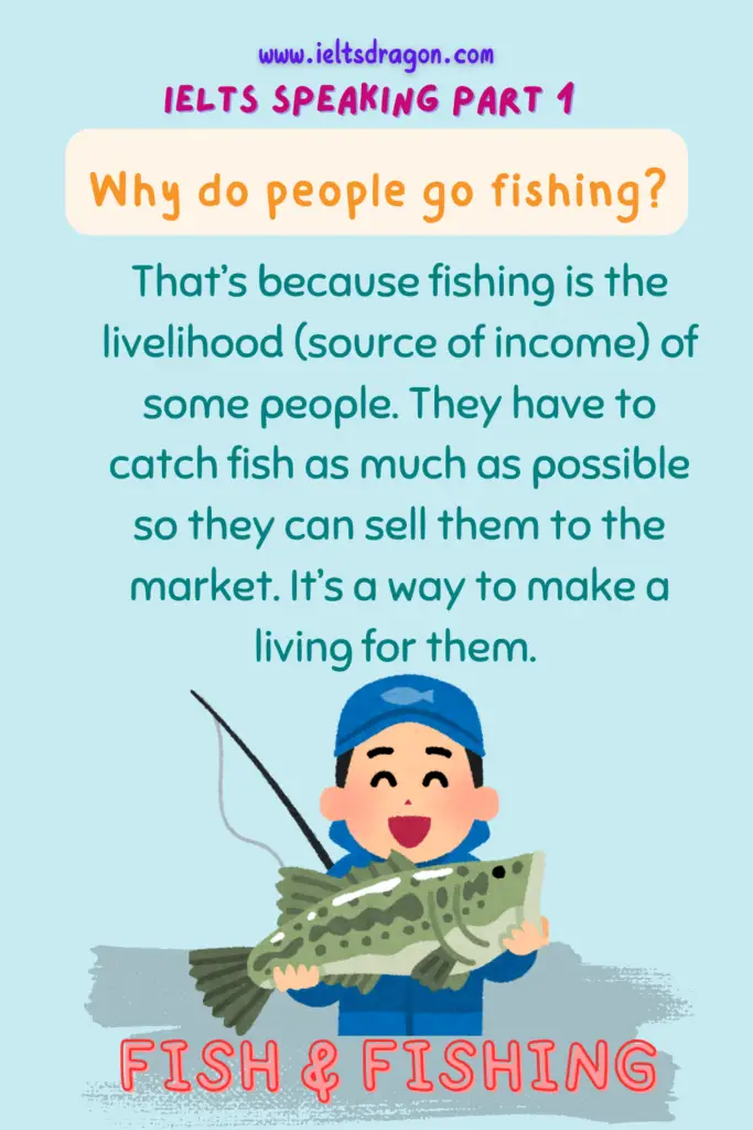 IELTS SPEAKING PART 1: FISH & FISHING [ANSWERS] - ieltsDragon-BAND 9.0 ...